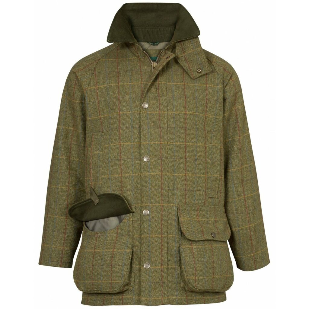 Alan Paine Rutland Tweed Waterproof Membrane Shooting Coat - Iron Horse