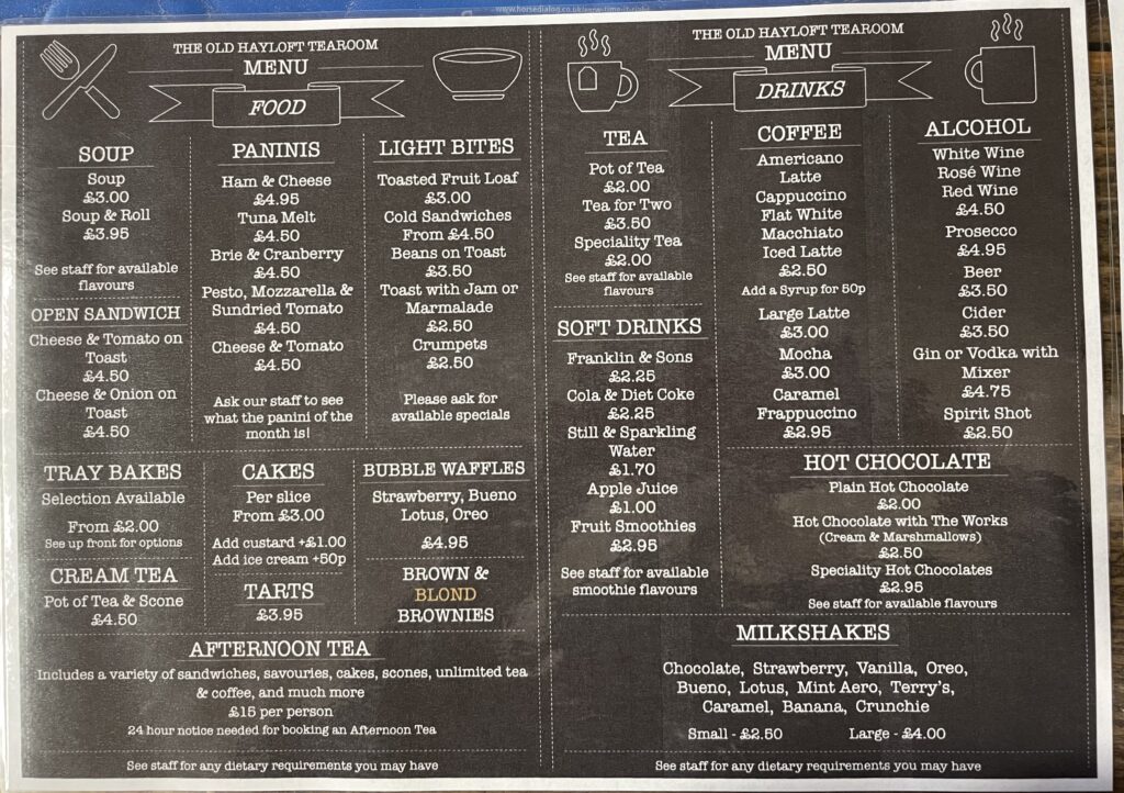 Hayloft Tea Room - Iron Horse